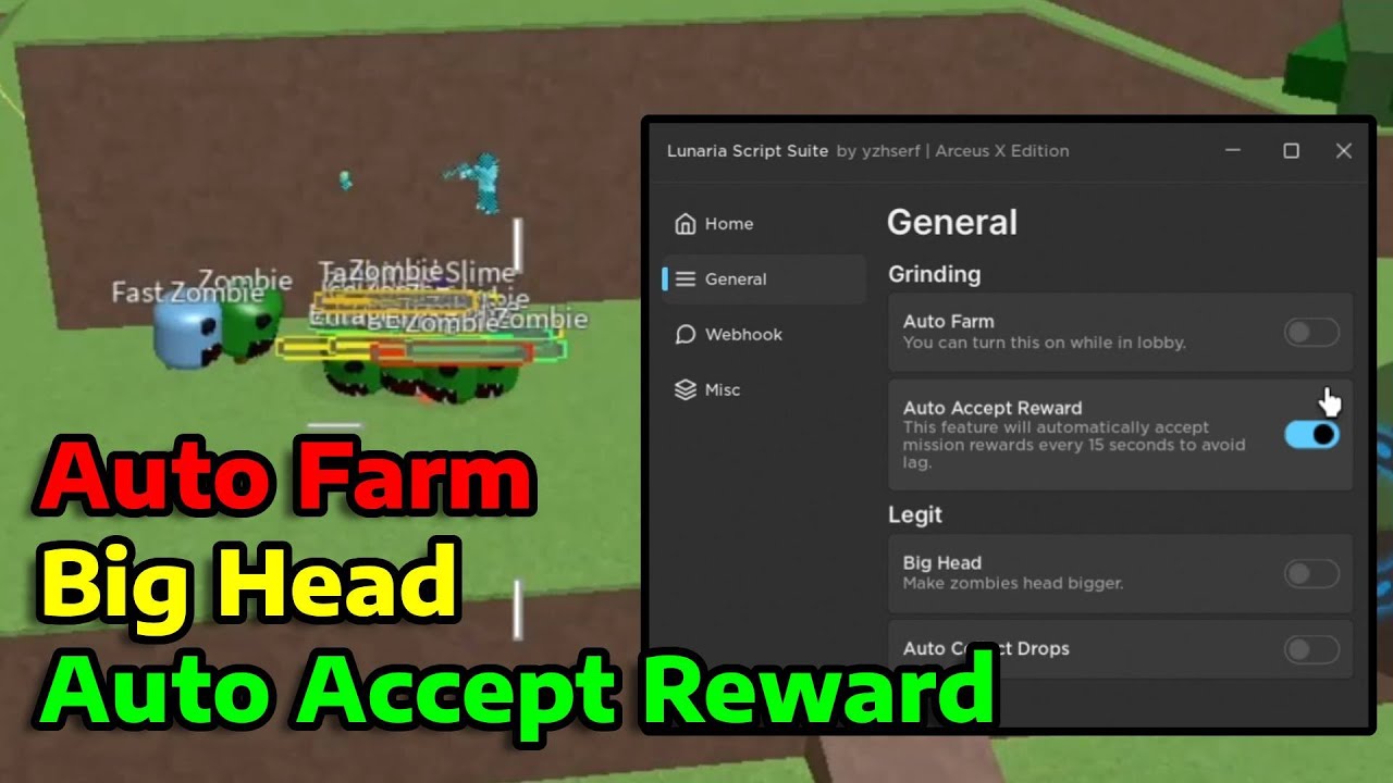 [NEW] Zombie Attack Script - Auto Farm, Big Head, Auto Accept Reward ...