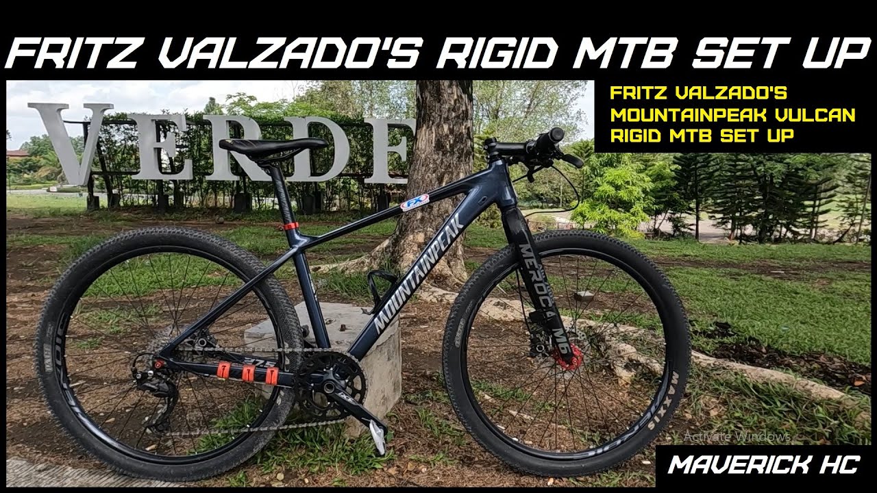 BIKECHECK=MOUNTAINPEAK VULCAN RIGID MTB SET UP BY FRITZ VALZADO - YouTube