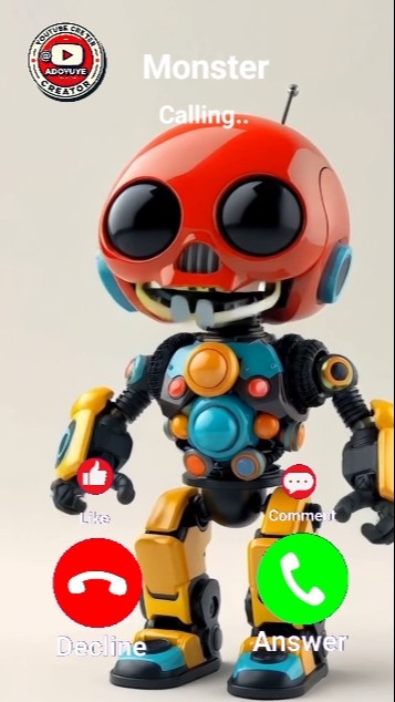 on the phone monster #adoyuyee #ai - YouTube