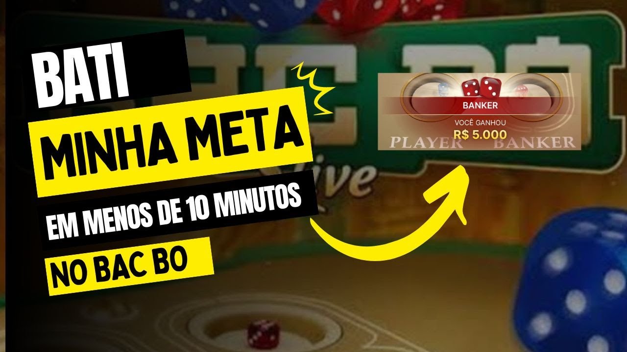 BAC BO - BATI MINHA META MUITO RÁPIDO (COMO JOGAR) - YouTube
