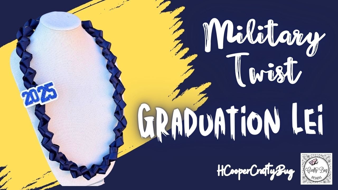 Graduation Lei using Military Twist technique #graduation # ...