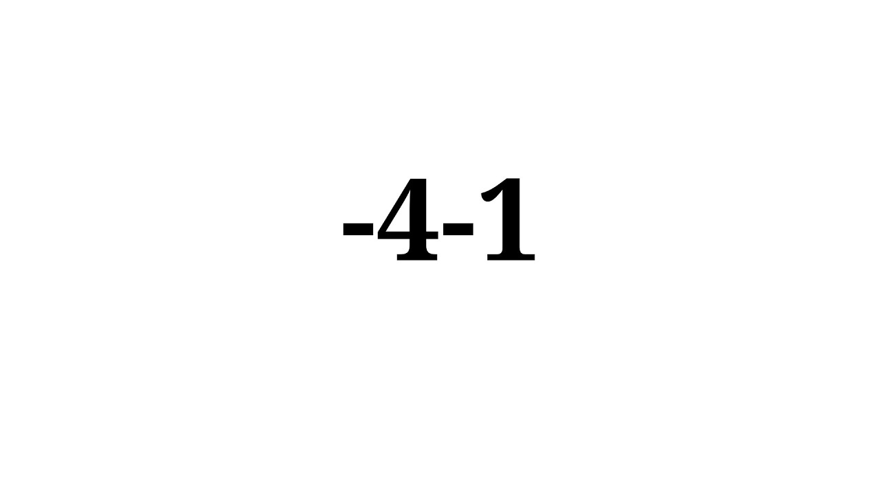 Solve 4 1 YouTube