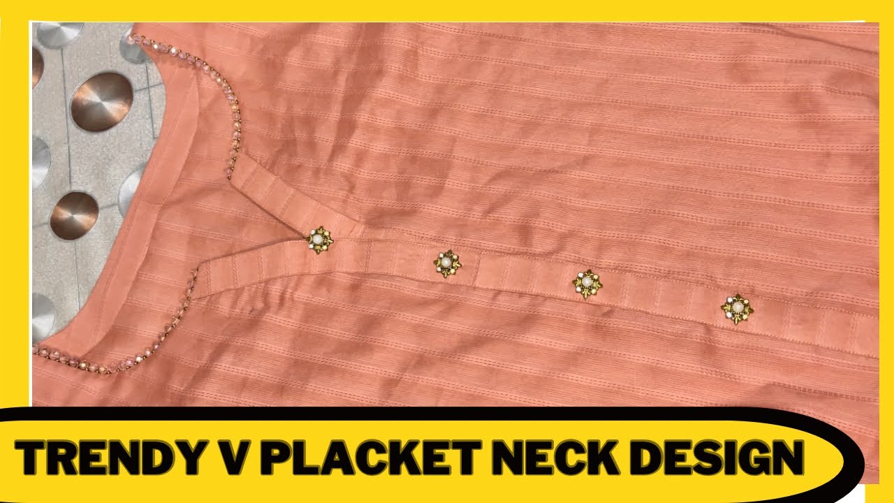 v placket neck design without collars placket neck design 🤩🔥💫| New Neck ...