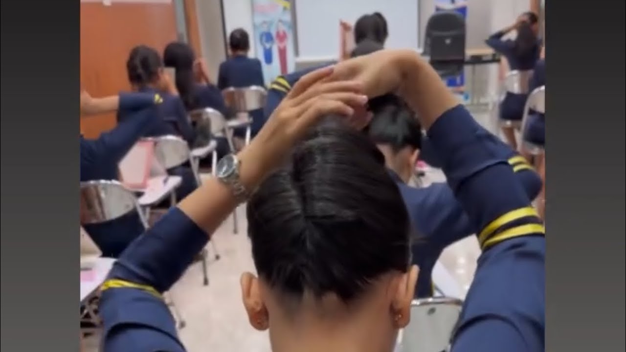 TUTORIAL RAMBUT ALA PRAMUGARI - YouTube