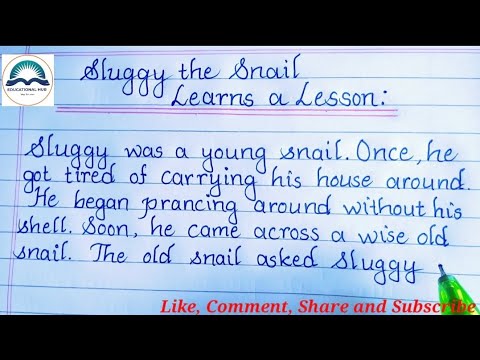 Moral Story : Sluggy the Snail Learns a Lesson / Fairy Tales / Story ...