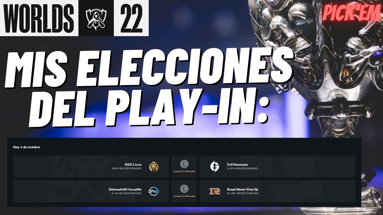 PREDIGO EL CRUCE DE LA FINAL DEL PLAY-IN PICKEM DEL MUNDIAL DE LEAGUE ...