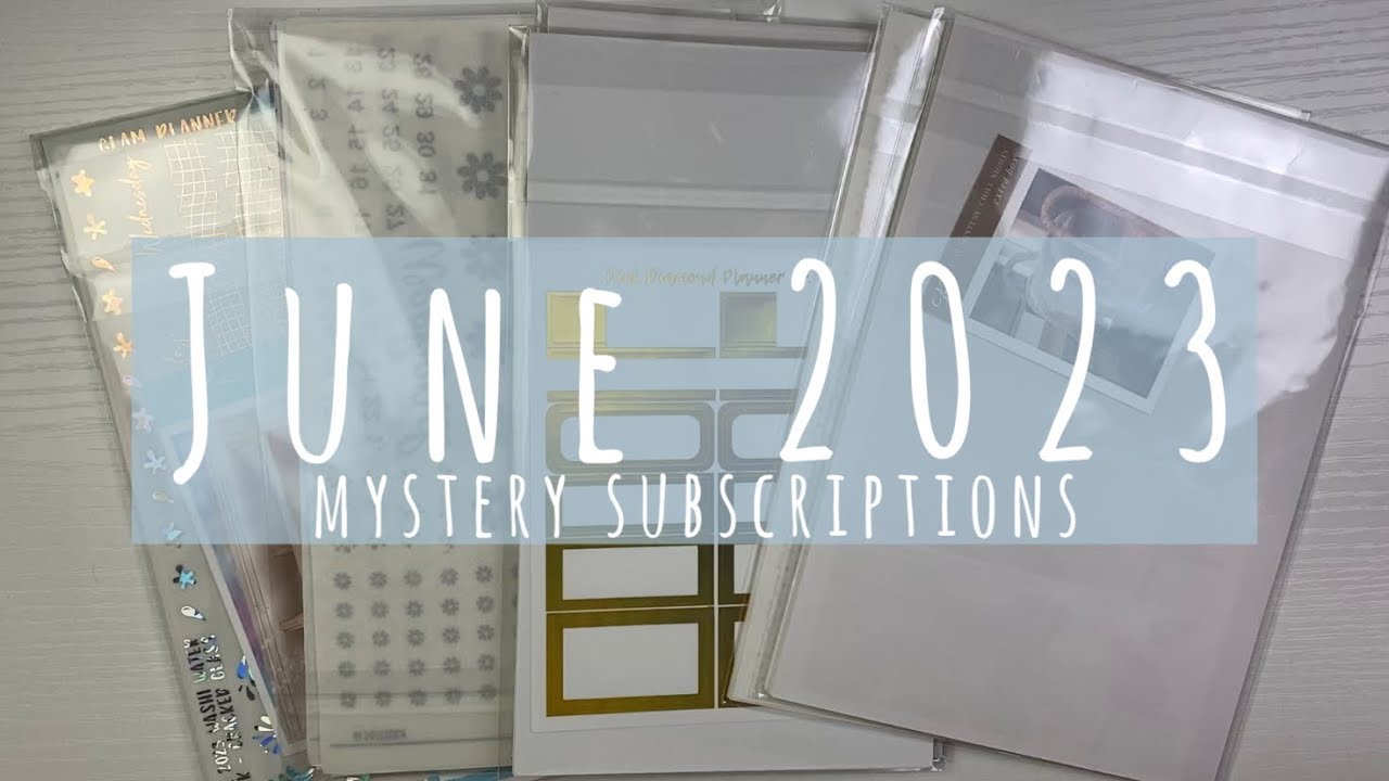 June 2023 Planner Sticker Mystery Subscriptions - YouTube