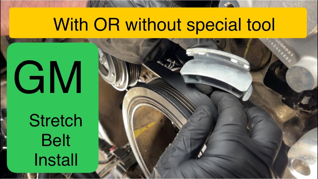 GM Stretch Belts Removal And Install Yukon Suburban Tahoe Sierra