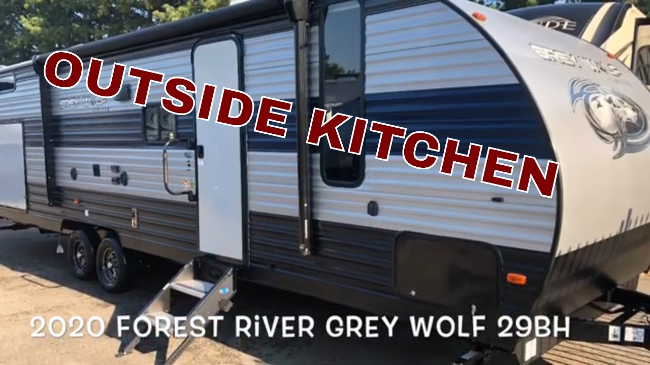 New Look 2020 Forest River Grey Wolf 29BH Travel Trailer W/ Bunk Beds ...
