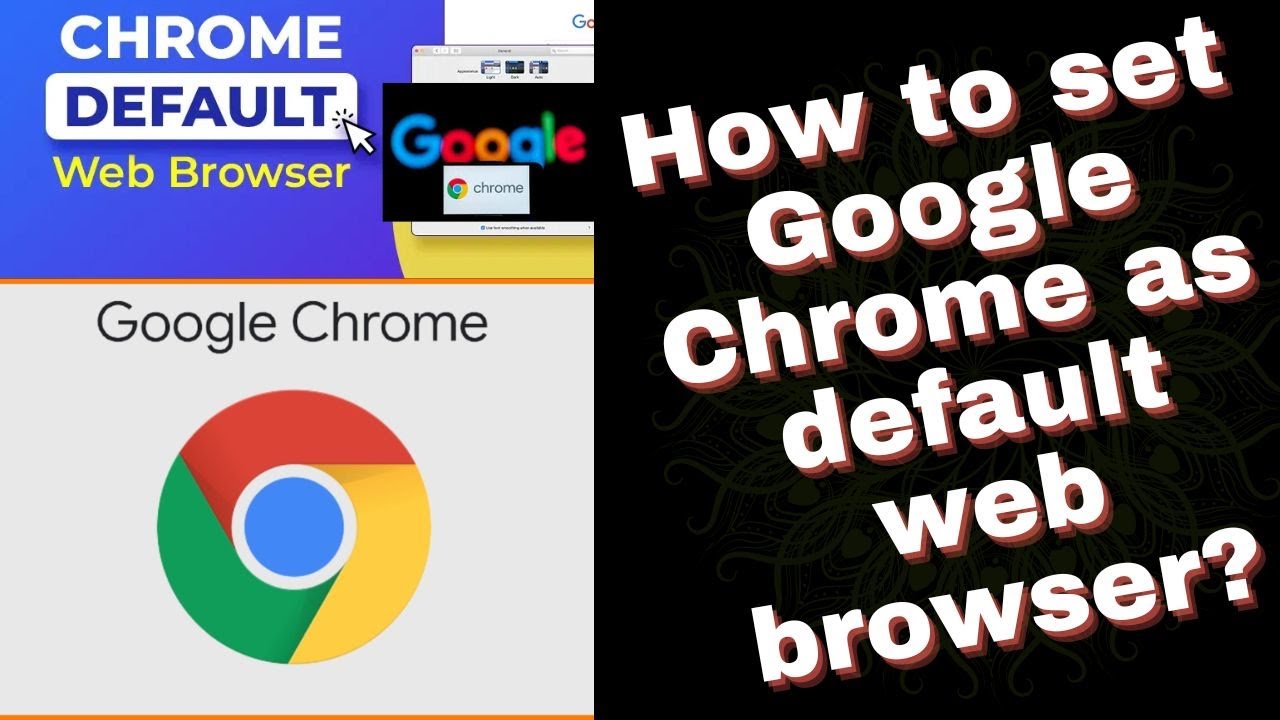 How to set Google Chrome as default web browser #google #chrome # ...