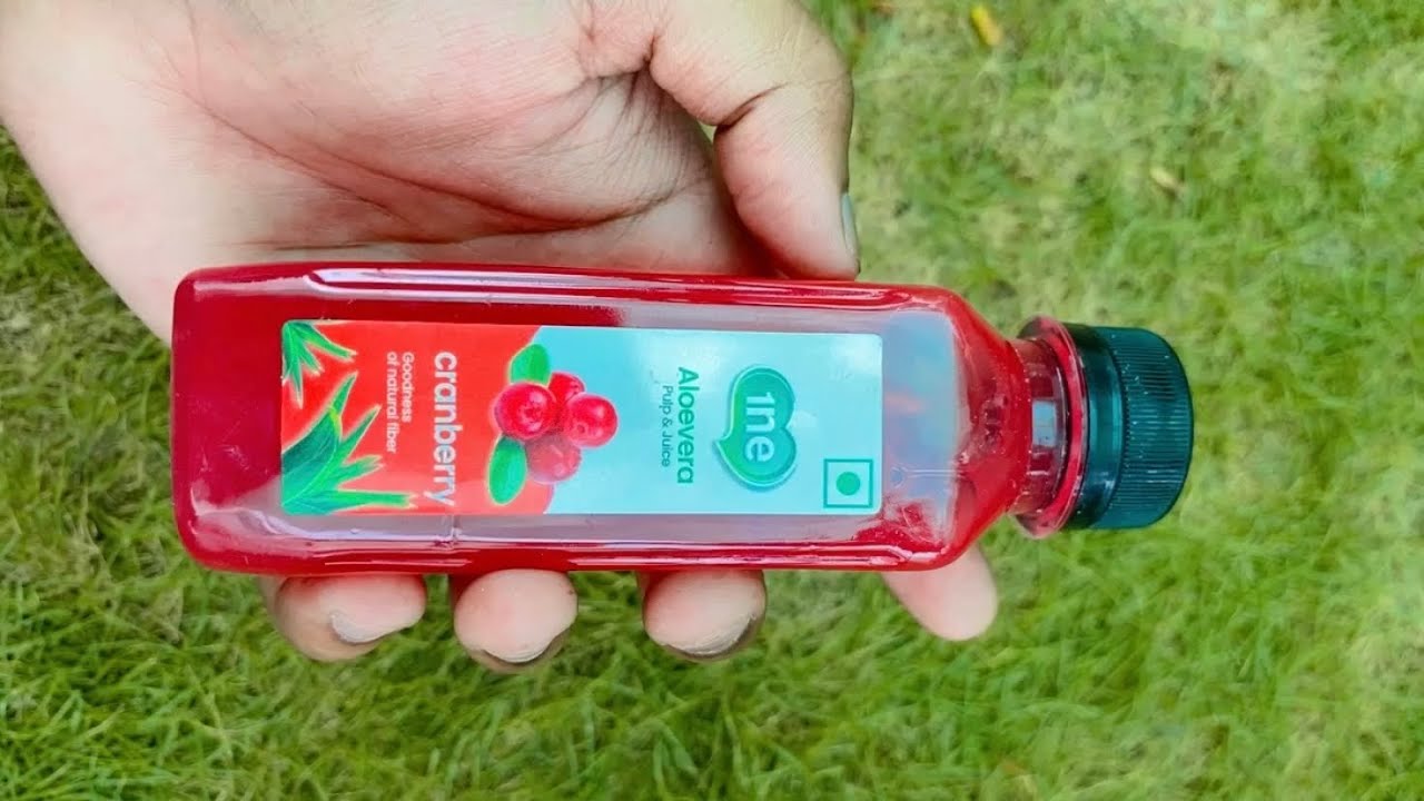 1Ne Cranberry Aloe Vera Pulp Juice - YouTube