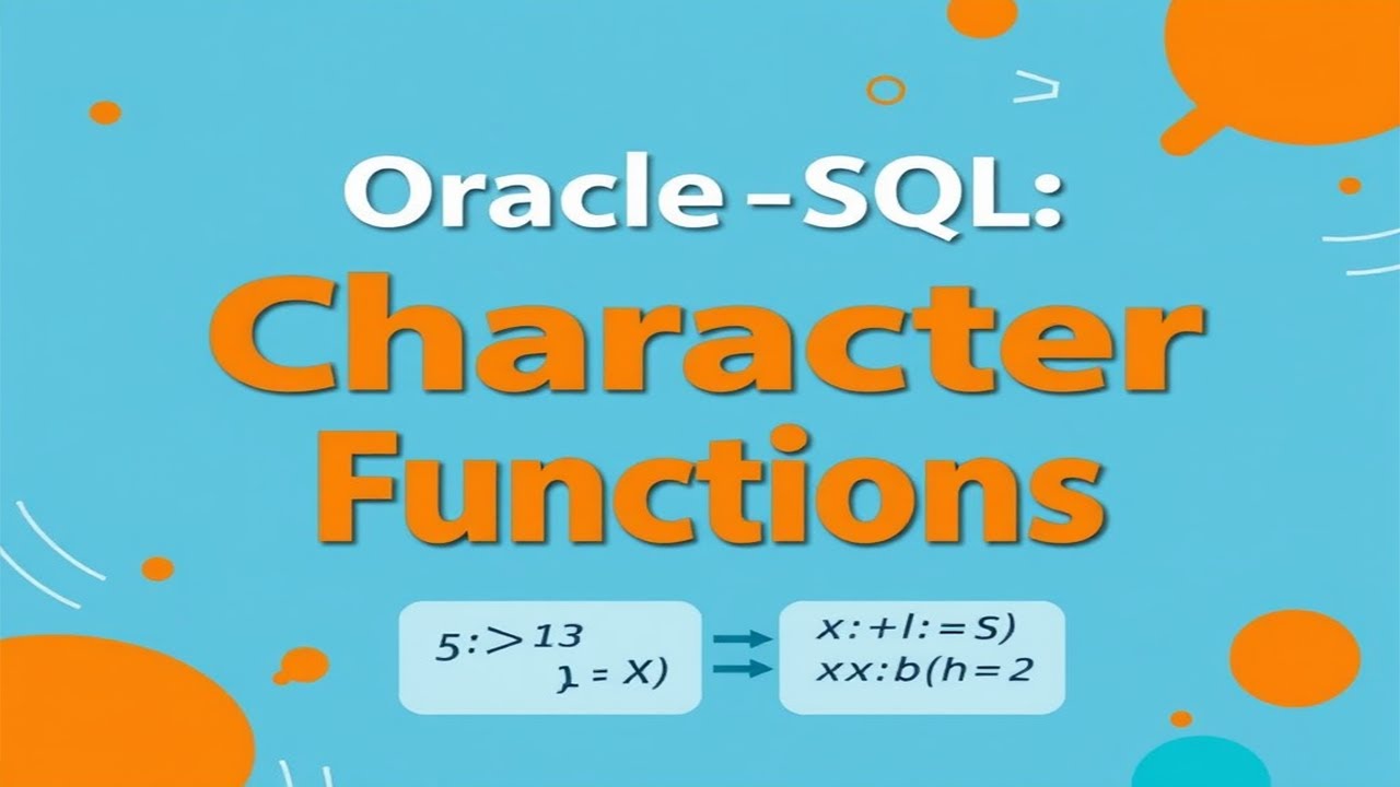 Oracle Sql Character Functions Emran Code Box Youtube
