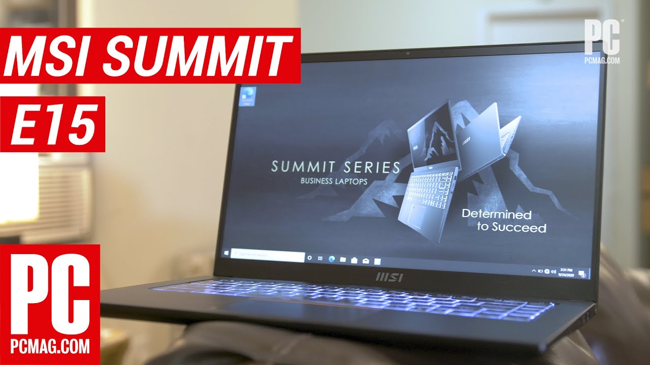 Meet MSI's First Business Laptop: Hands On With the Summit E15 - YouTube