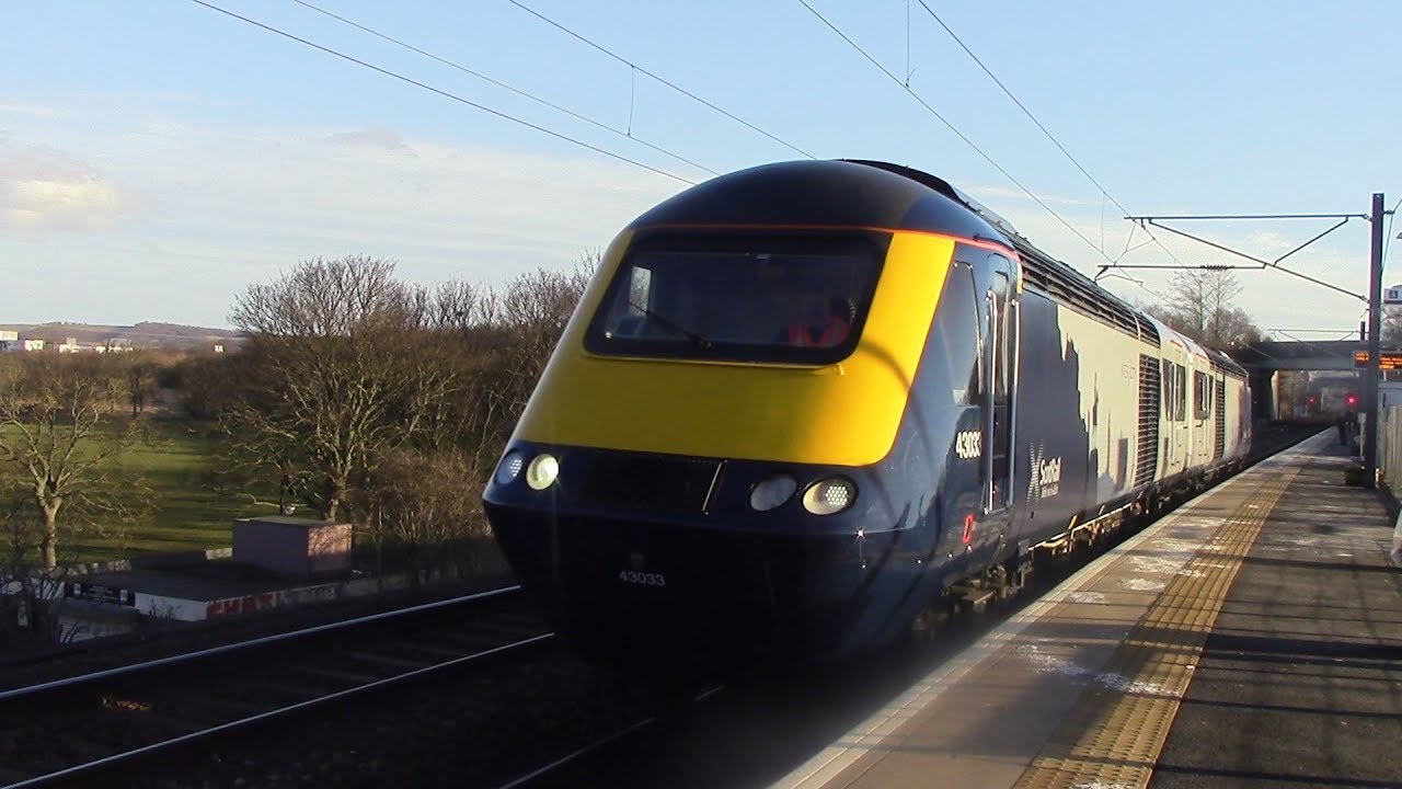 HST power cars 43033 and 43148 in the BRAND NEW Scotrail livery at ...
