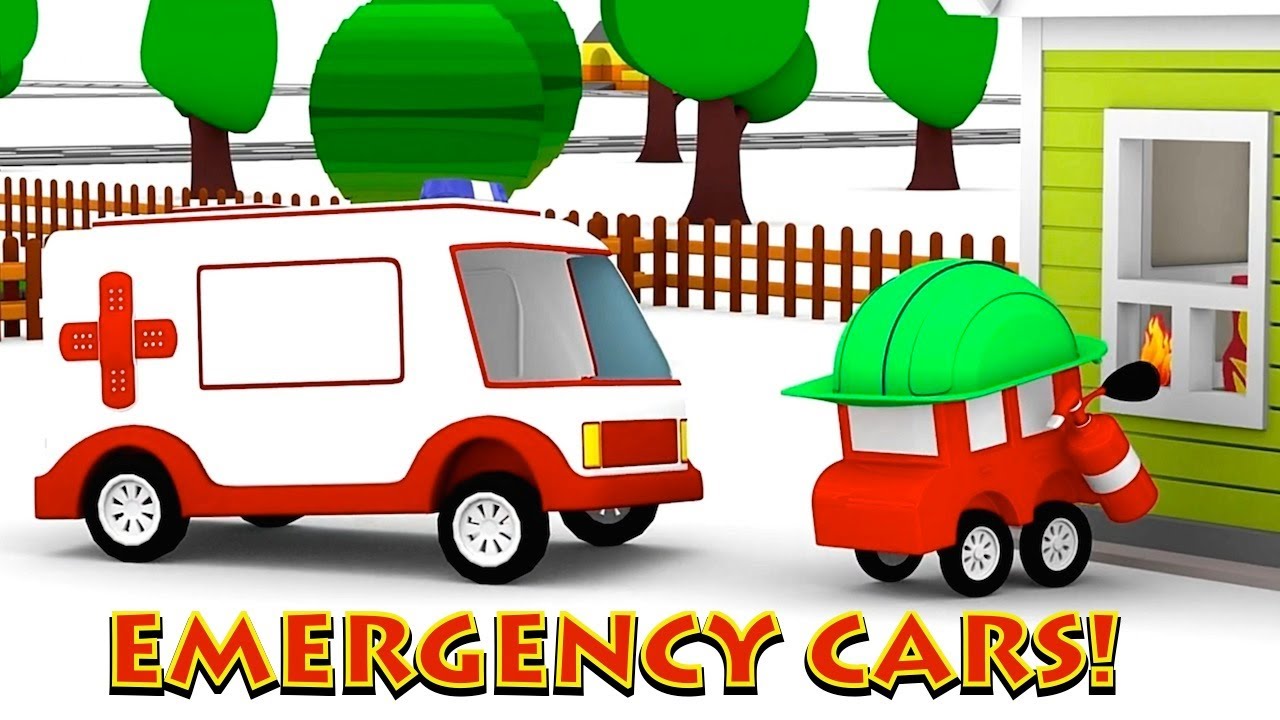 EMERGENCY CARS! - Learn with Cartoon Cars - Cartoons for Kids - YouTube