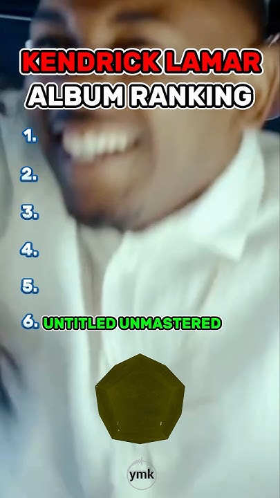 KENDRICK LAMAR ALBUMS RANKED - YouTube
