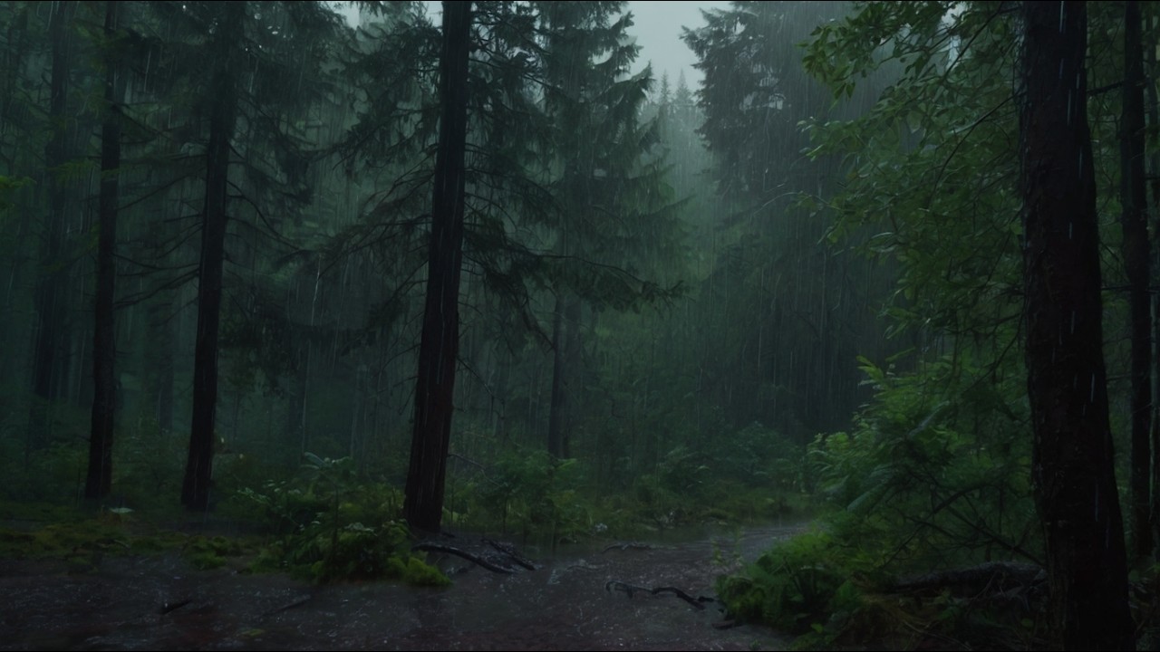 Nature Sounds Thunderstorm | Fall asleep quickly with the sound of rain ...