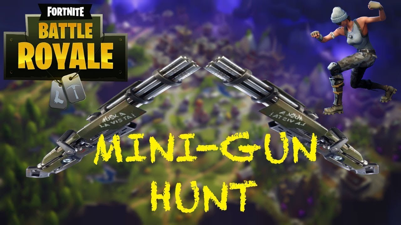 NEW Fortnite Mini-Gun Gameplay!! (Full Game) - YouTube