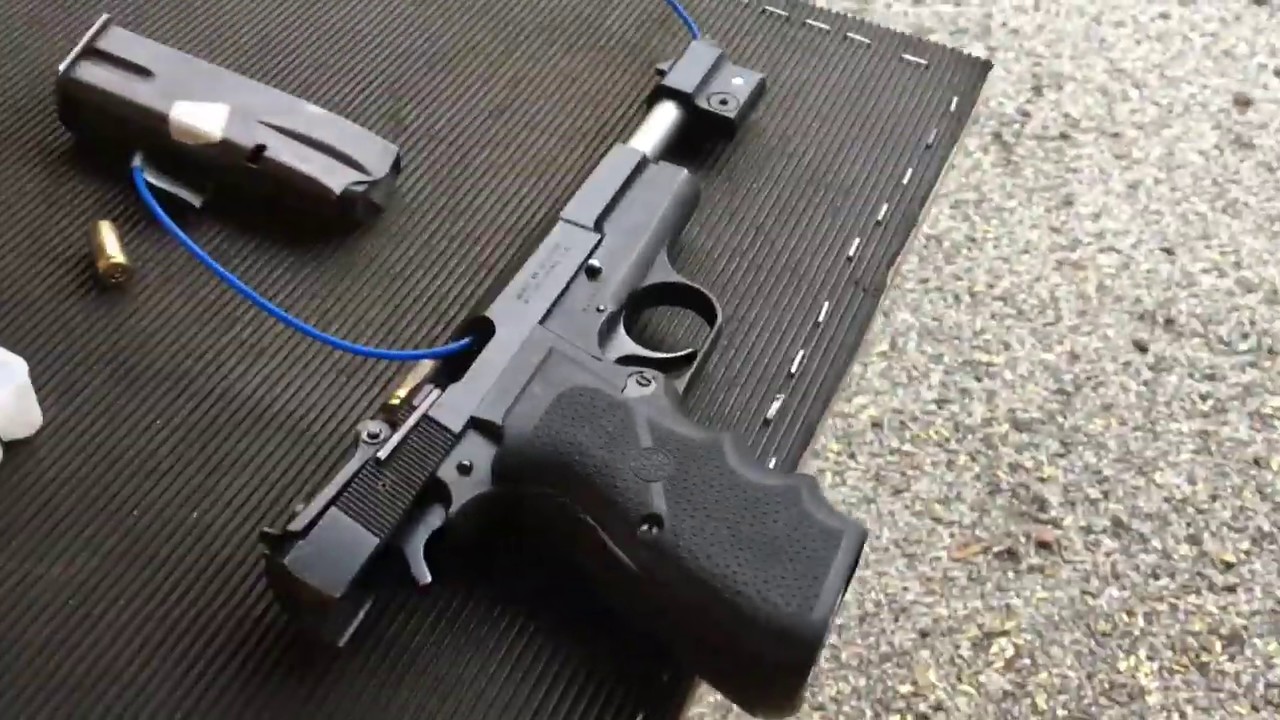 Shooting the Browning FN Hi-Power GP Competition model - YouTube
