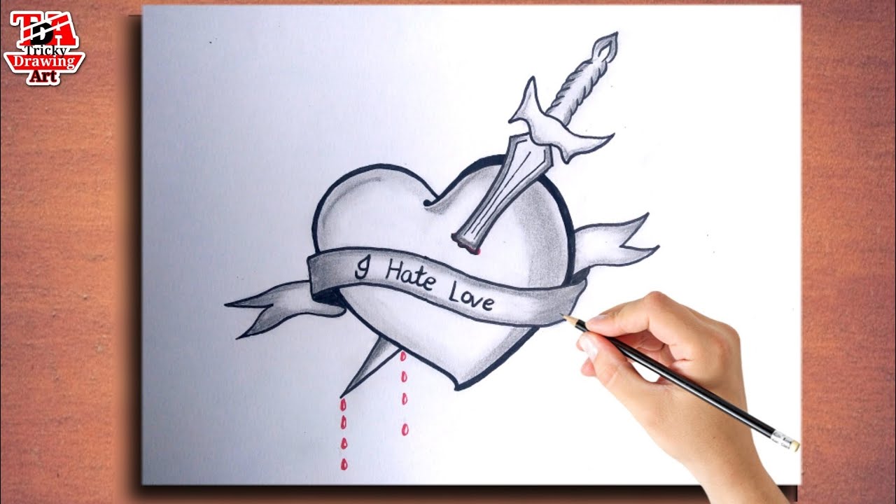 Love Vs Hate Drawing