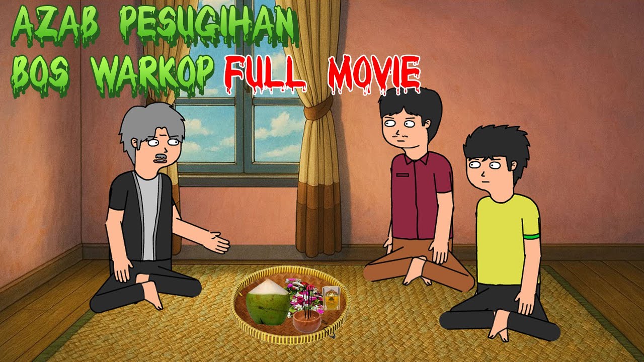 FULL MOVIE ! AZAB PESUGIHAN BOS WARKOP ! KARTUN HORROR TERBARU - YouTube