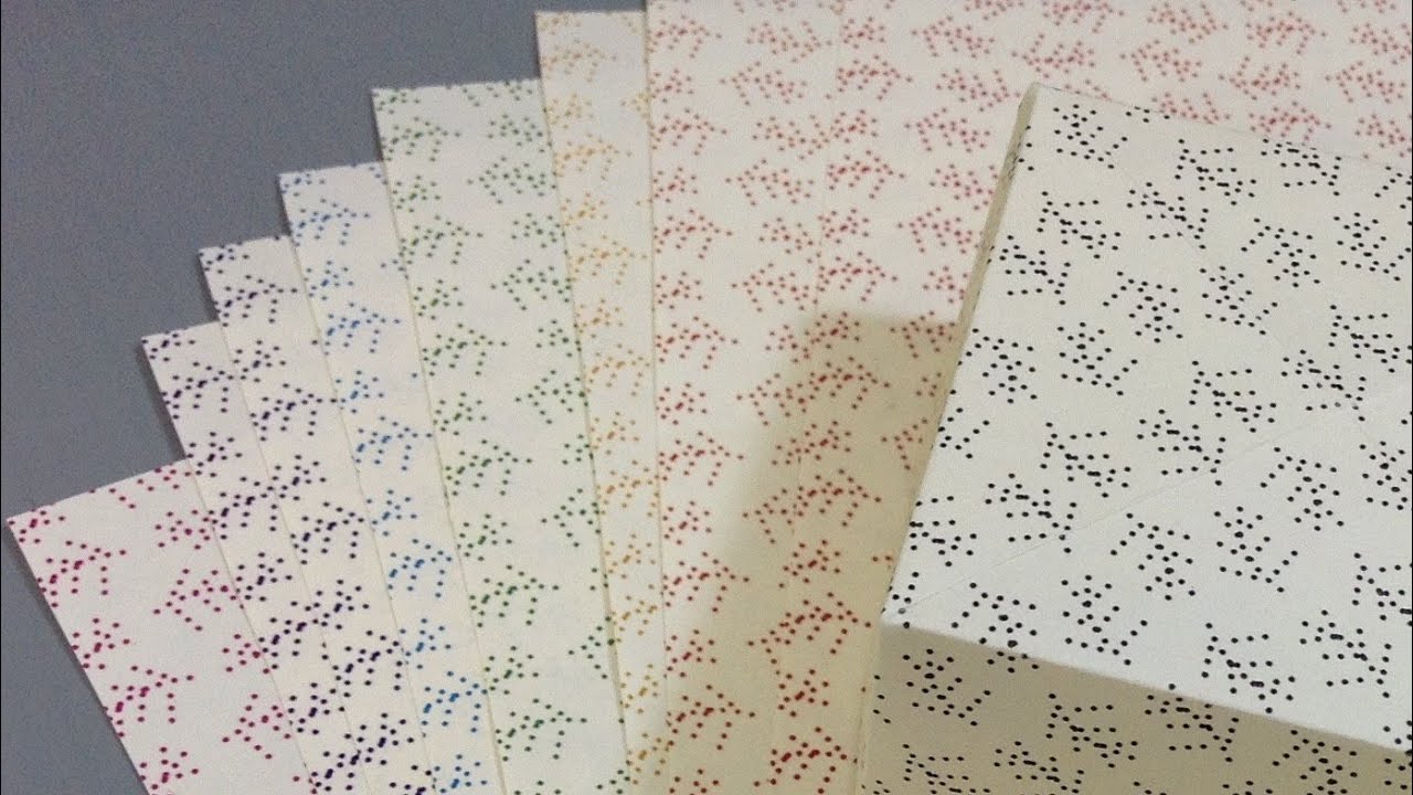 Print Your Own Small Dot Twig Origami Paper - YouTube