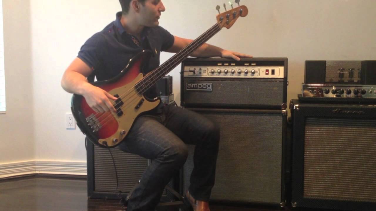 1959 Fender Precision :: 1978 Ampeg SVT :: 1998 Ampeg B15R :: 1965 ...