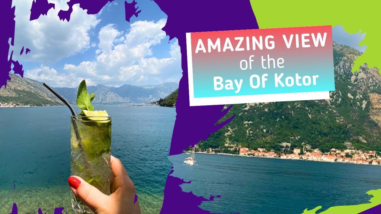 Incredible view of the Bay of Kotor, Montenegro. From the restaurant ...