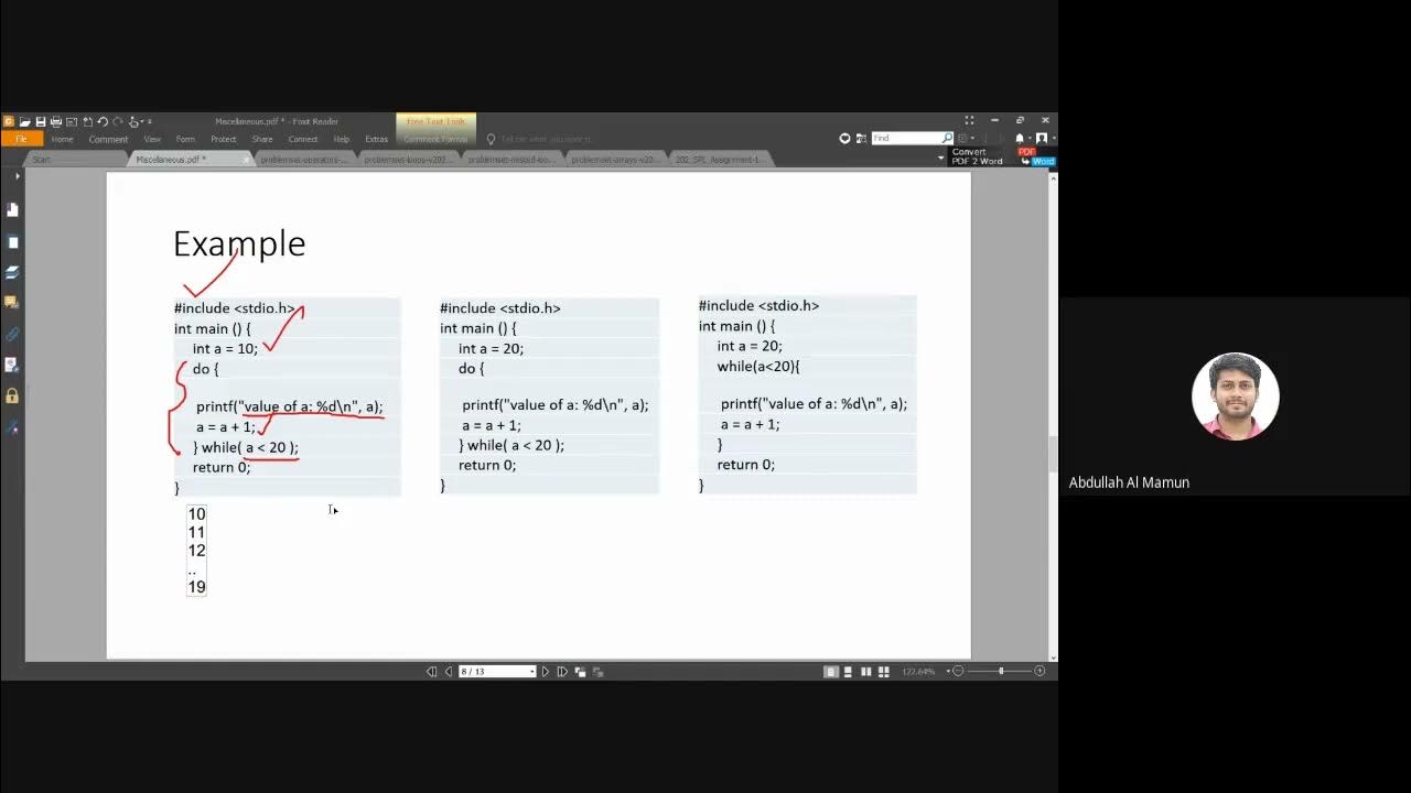 Lecture 11 - Structured Programming Language (CSE 1111) [Abdullah Al Mamun] - YouTube