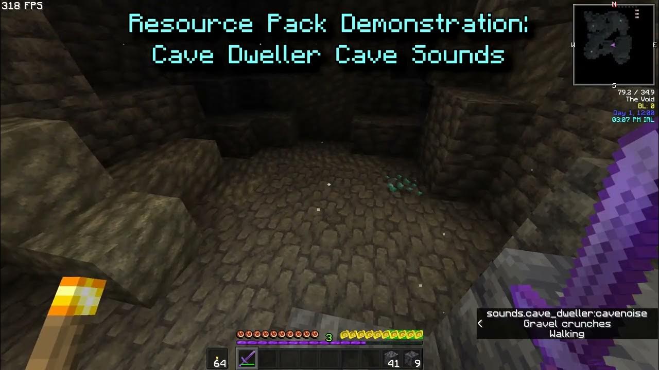 Cave Dweller Cave Sounds | Minecraft Java Resource Pack - YouTube