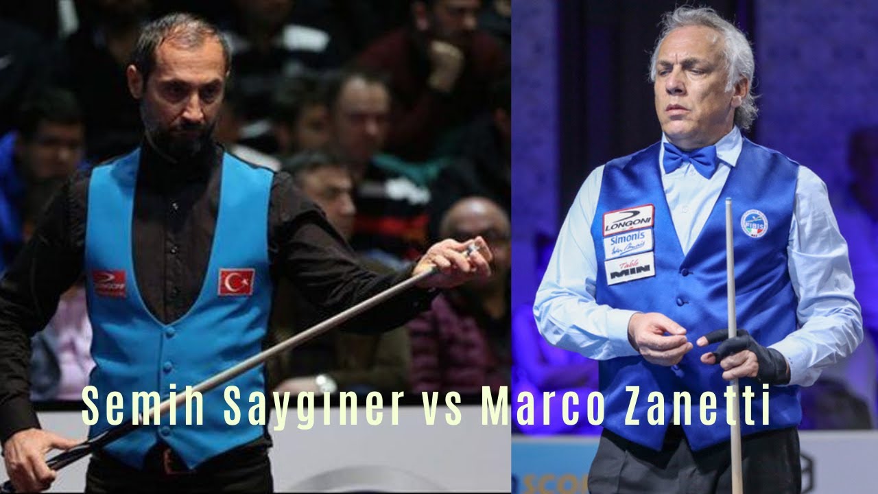 Semih Saygıner vs Marco Zanetti [ World Cup 3 Cushion Porto 2018 ...