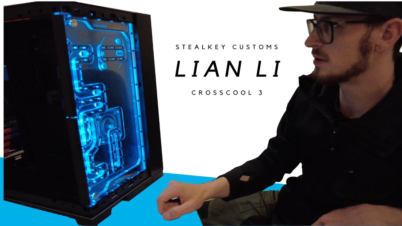 Crosscool 3 Distro Plate für's Lian Li EVO RGB. - YouTube