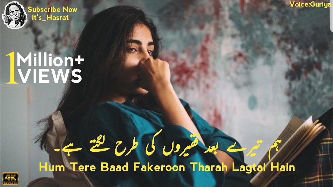 Hum Tere Baad 😳💛|Parizaad Poetry Status|Heart Broken Poetry|Urdu ...