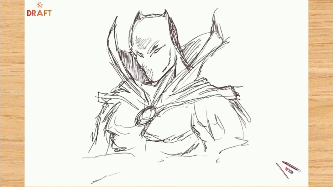 Dr Fate || Step By Step drawing Tutorial for beginners || How to draw ...