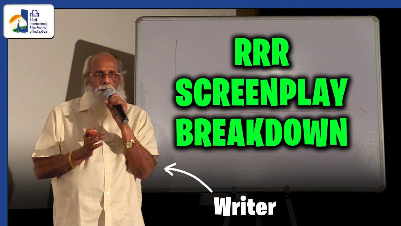 RRR writer Breakdowns his writing Structure - IFFI 2022 - YouTube