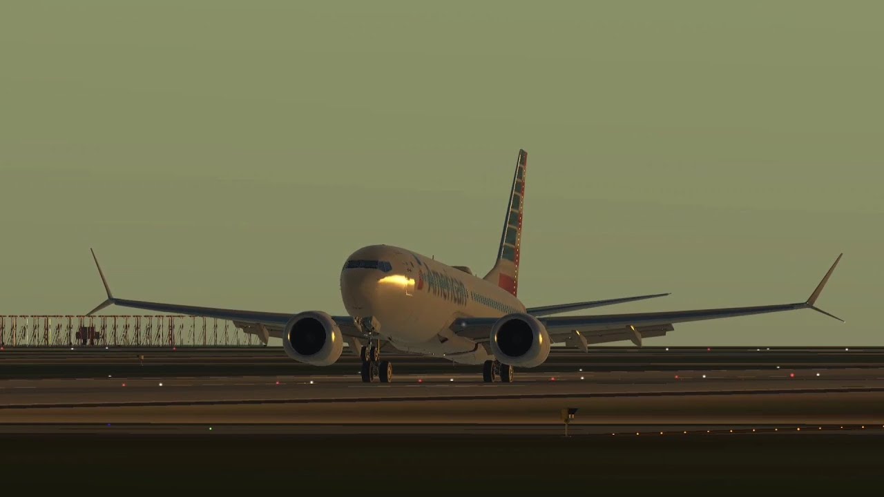 American Airlines Boeing 737 Max 8 landing in Chicago Infinite Flight ...