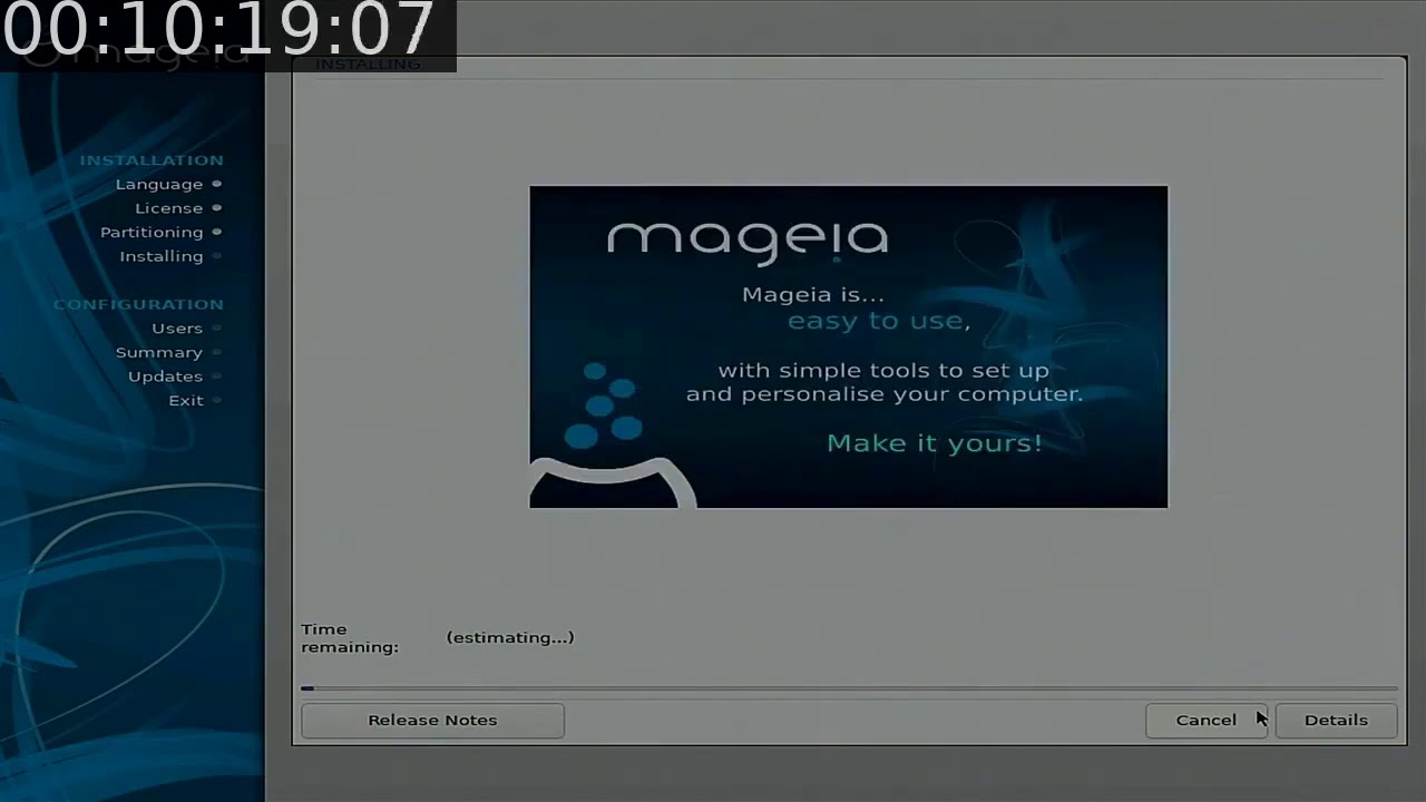 Mageia 7.1 i586 installation on VIA-C3 EPIA-PD10000 - YouTube