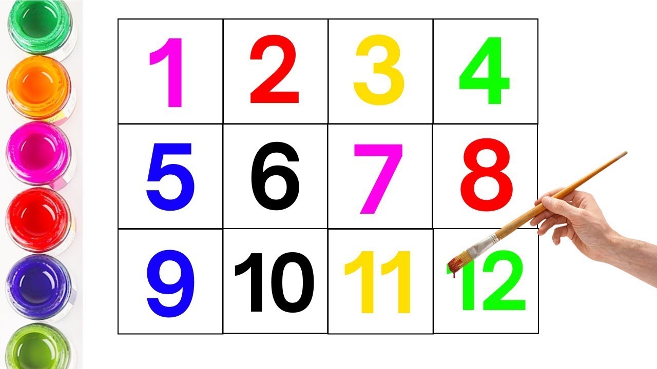 Counting Numbers For Children | Write And Read Numbers | 123 Counting ...