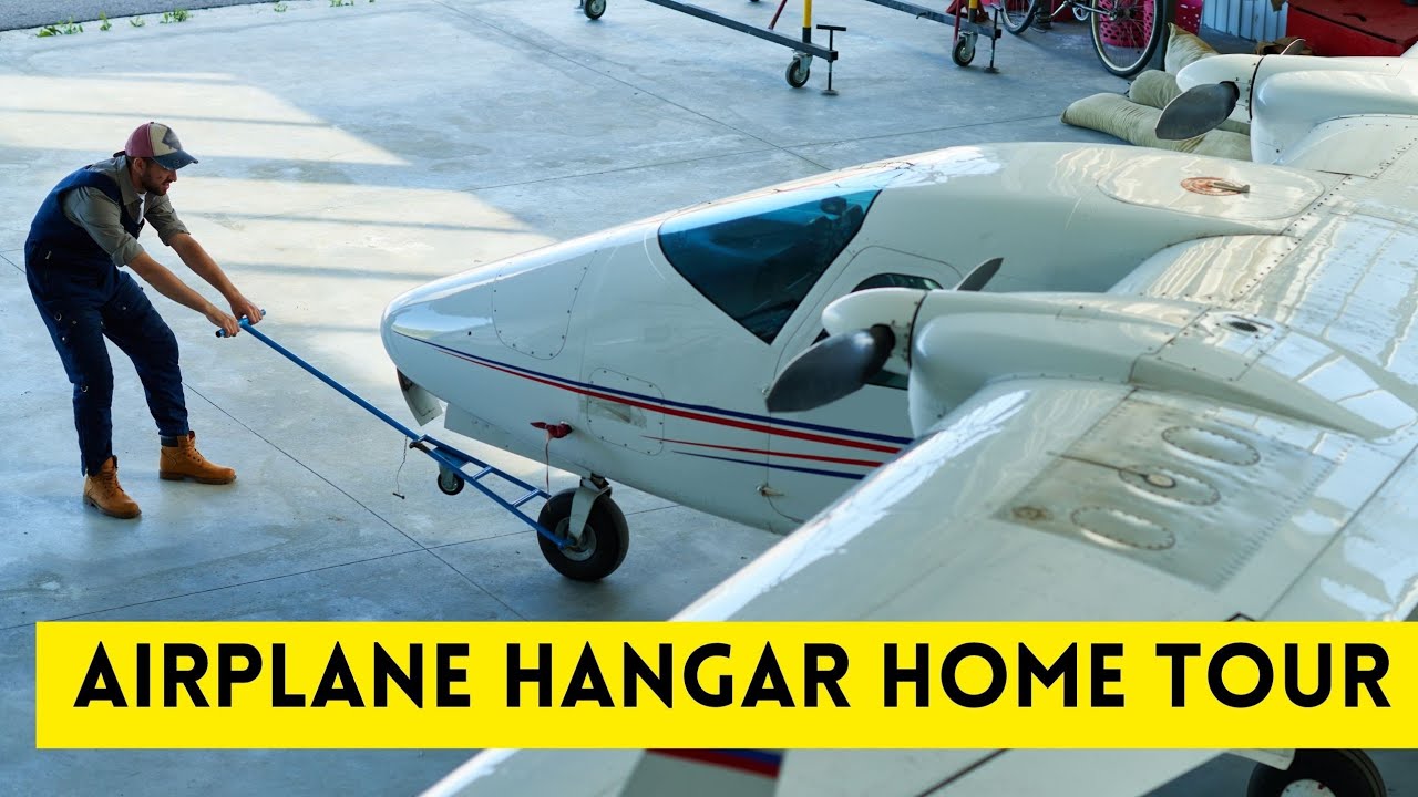 Private Airport Hangar Home Tour Aviation Real Estate Taxiway Runway ...