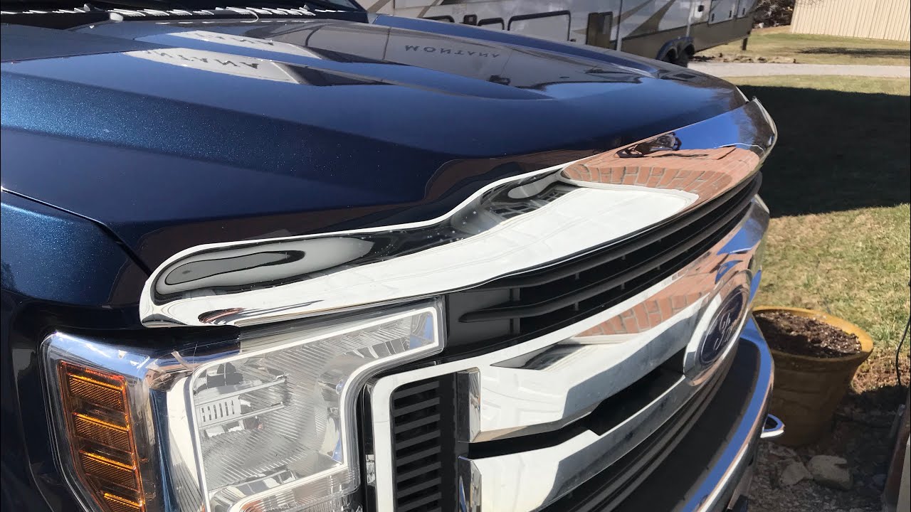 Chrome Bug Guard Install On F350 - YouTube