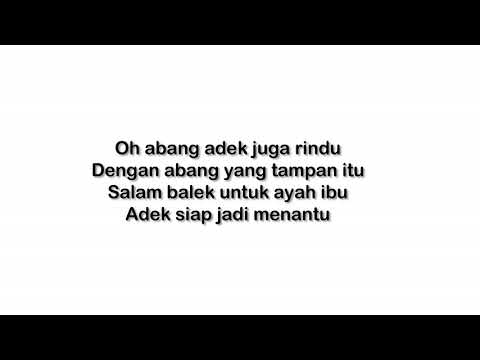 Lagu Adek Juga Rindu (Lirik) Full Version - Balasan Adek Berjilbab Ungu