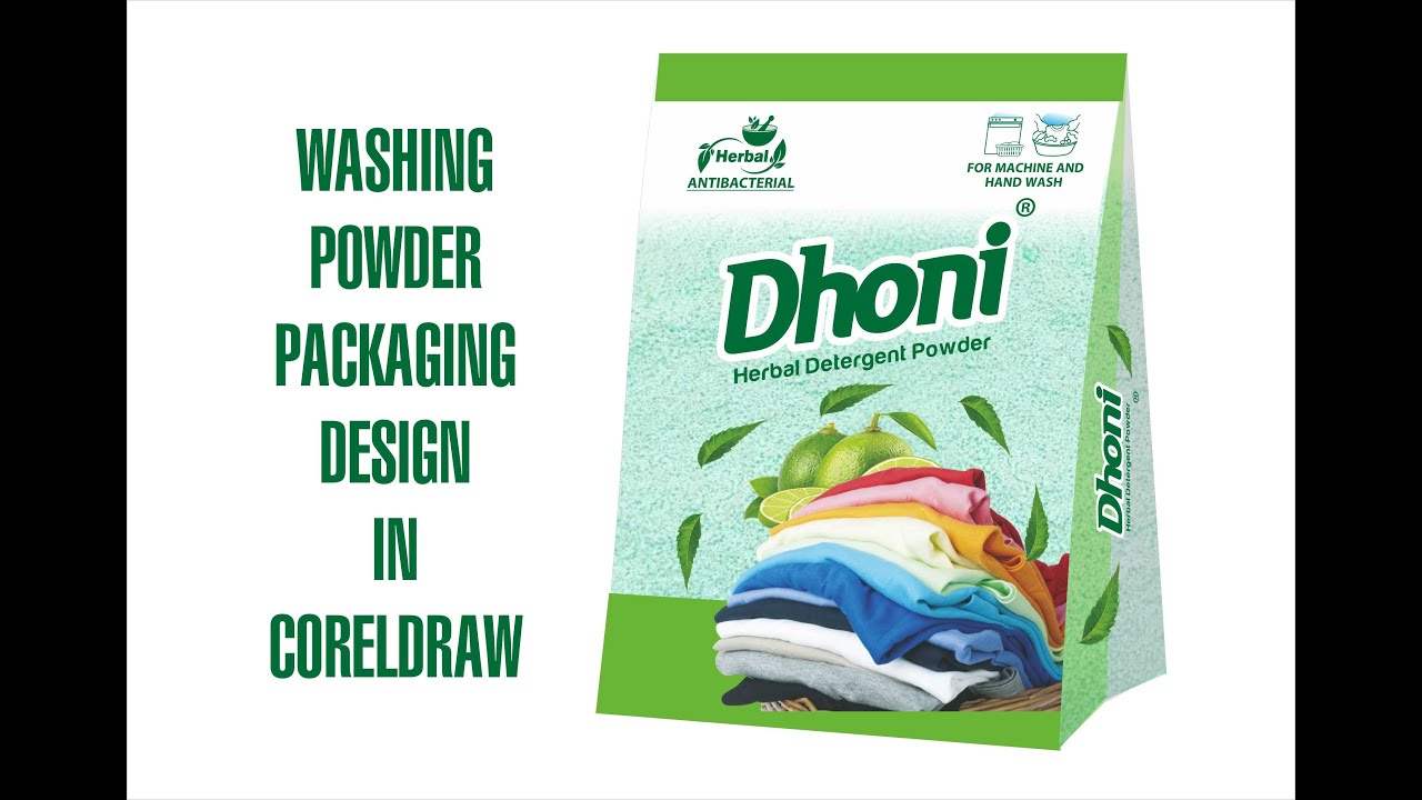 WASHING POWDER PACK DESIGN - YouTube