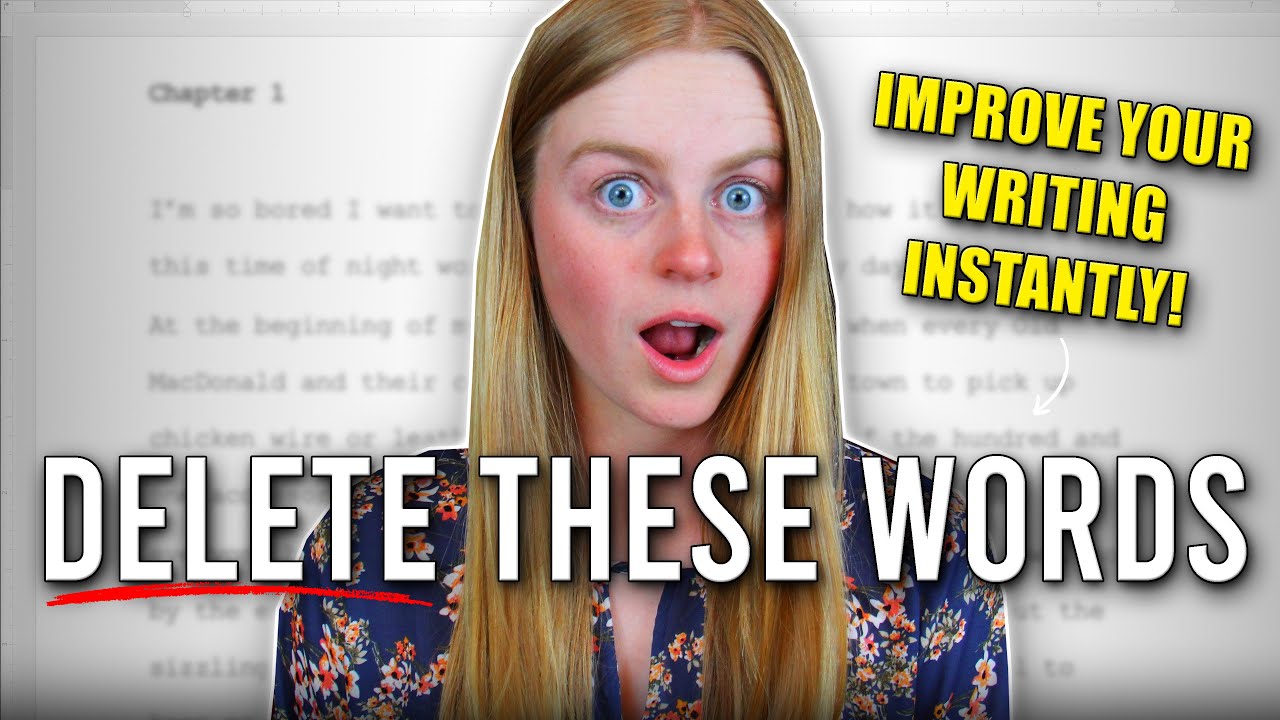 FILTER WORDS: How To Easily Improve Your Writing - YouTube