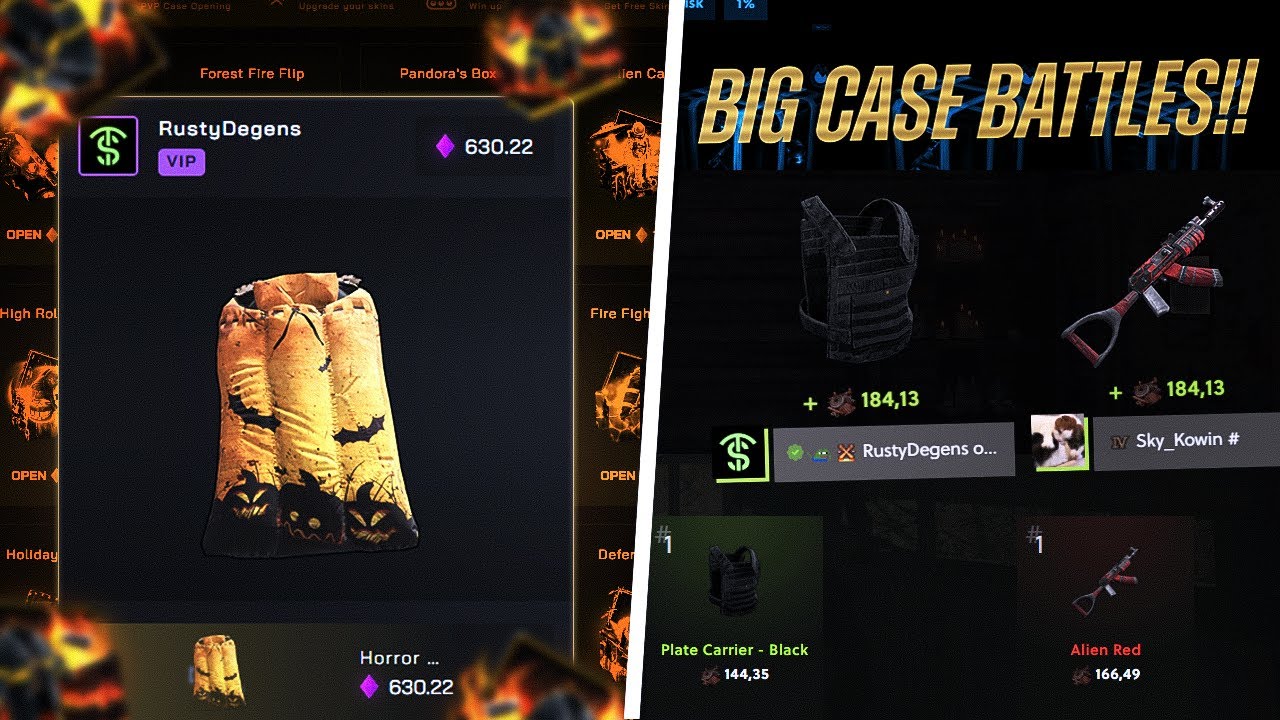 BIG BATTLES on rust CASE OPENING SITES! - YouTube