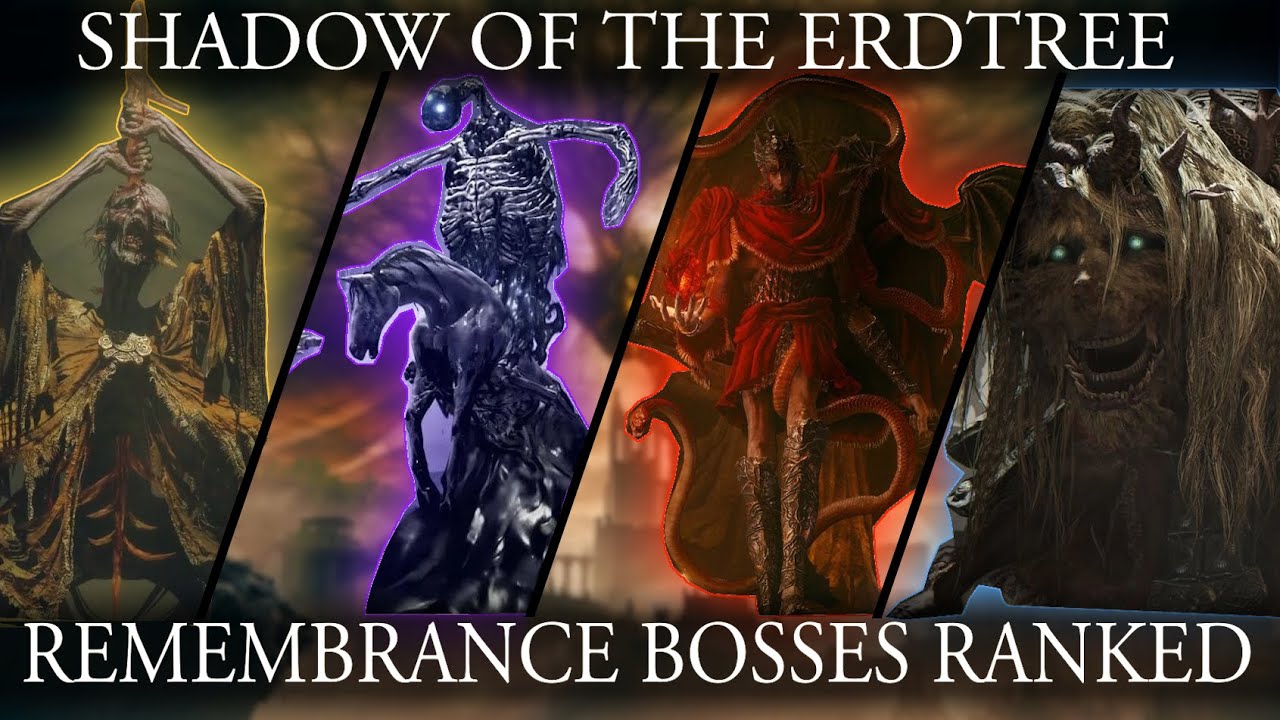 RANKING the Shadow of the Erdtree Bosses from WORST to BEST - YouTube