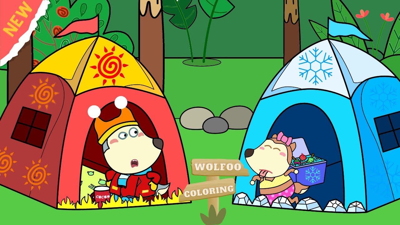 Wolfoo and Hot vs Cold Challenge When Go Camping - Wolfoo Fanmade ...