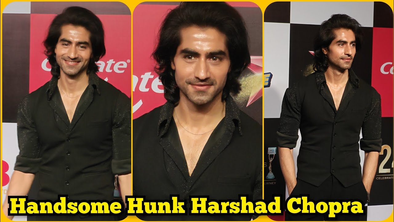 Harshad Chopda Looks Handsome In Black on The Blue Carpet of ITA Awards ...