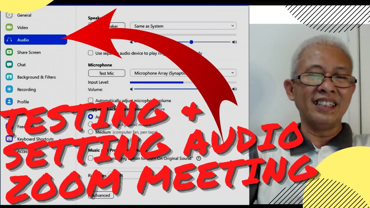 ZT#.. CARA TEST DAN SETTING AUDIO ZOOM MEETING - YouTube
