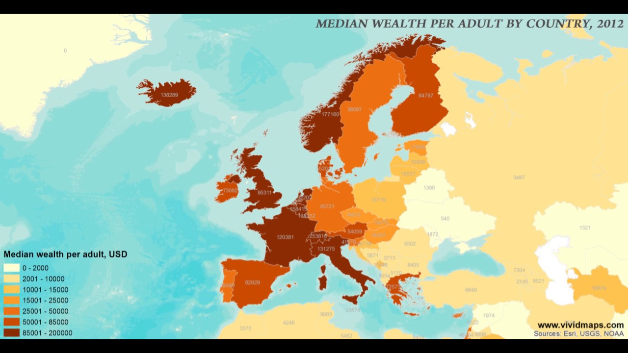 Household wealth levels in Europe (2000 - 2016) - YouTube