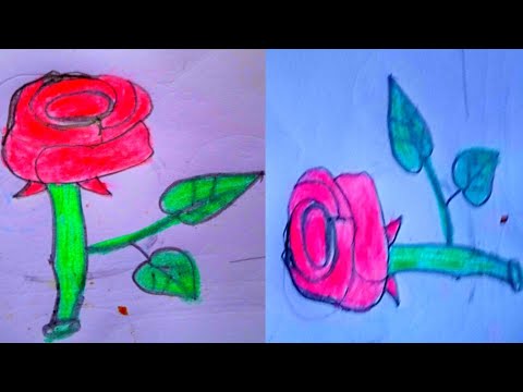 🌹Rose flower drawing 🌷/How to rose flower drawing step by step/🌹🌹flower ...